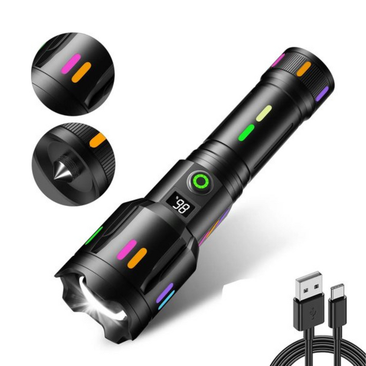 Military-Grade LED Flashlight – Rechargeable – 9000 Lumens – Aussie ...