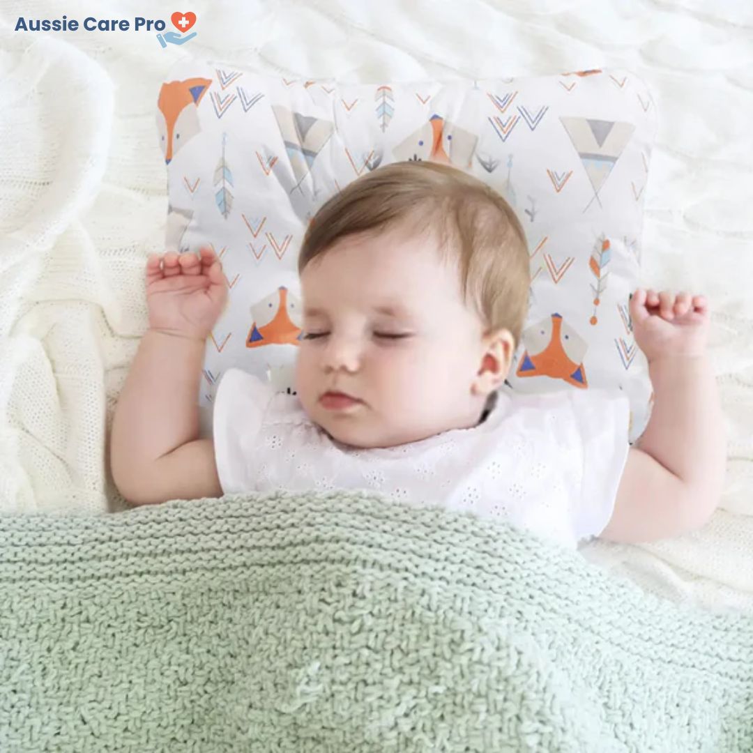 Ergonomic Baby Pillow Australia – Newborn Head Shaping Pillow with ...