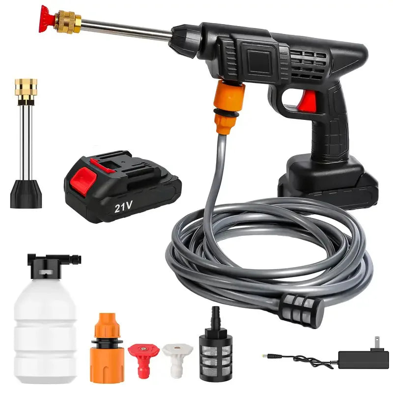 Cordless High Pressure Washer – Portable Jet Cleaner with Lithium Batt ...