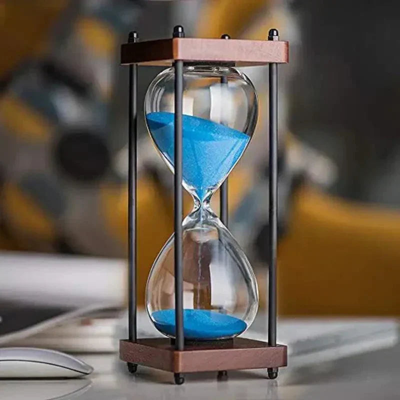 60-Minute Sand Timer – Elegant Hourglass for Time Management & Décor ...