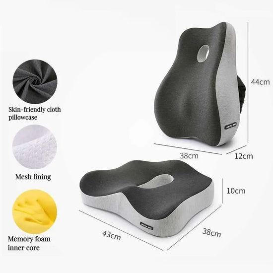 Adjustable Memory Foam Sit Bone Relief Seat Cushion, Pressure Relief ...
