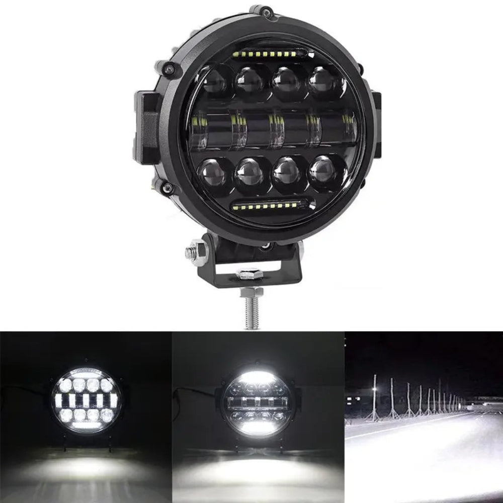 High Power LED Driving Light 7" | Long-Range Car & 4x4 Spotlight ...